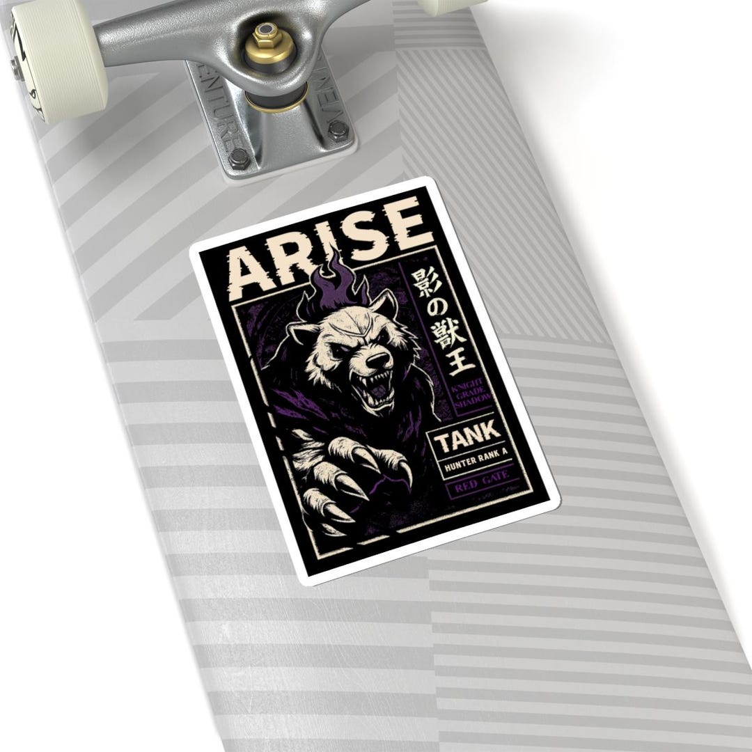 Solo Leveling "shadow Bear Summon" Vinyl Sticker - Etsy