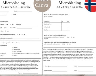 Microblading Consultation Form, Editable Microblading Form ...