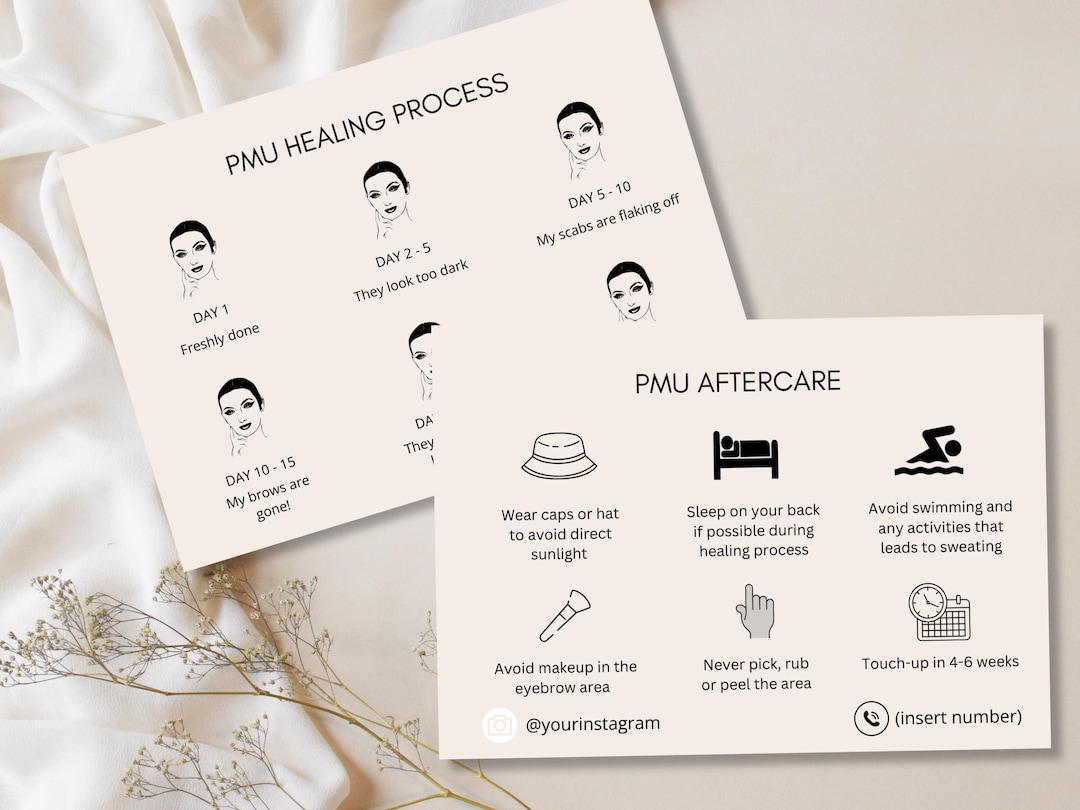 PMU Healing, PMU Healing Stages, PMU Aftercare, Microblading Aftercare ...