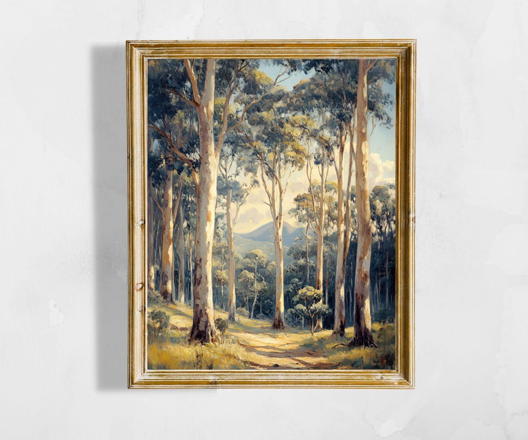 Australian Gum Tree Bush Wall Art | Eucalyptus Trees | Australian Bush ...