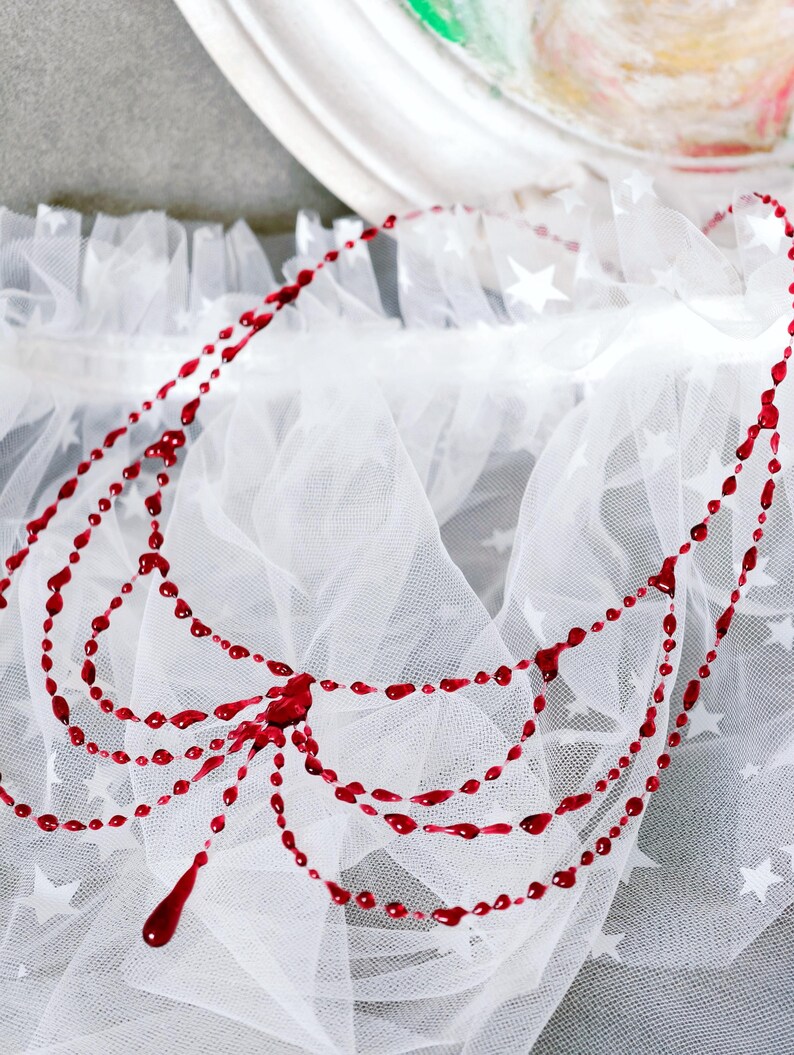 Resin Blood Drop Necklace, Gothic Vampire Cosplay Jewelry - Etsy