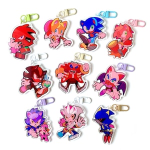 Sonic Acrylic Charms - Etsy
