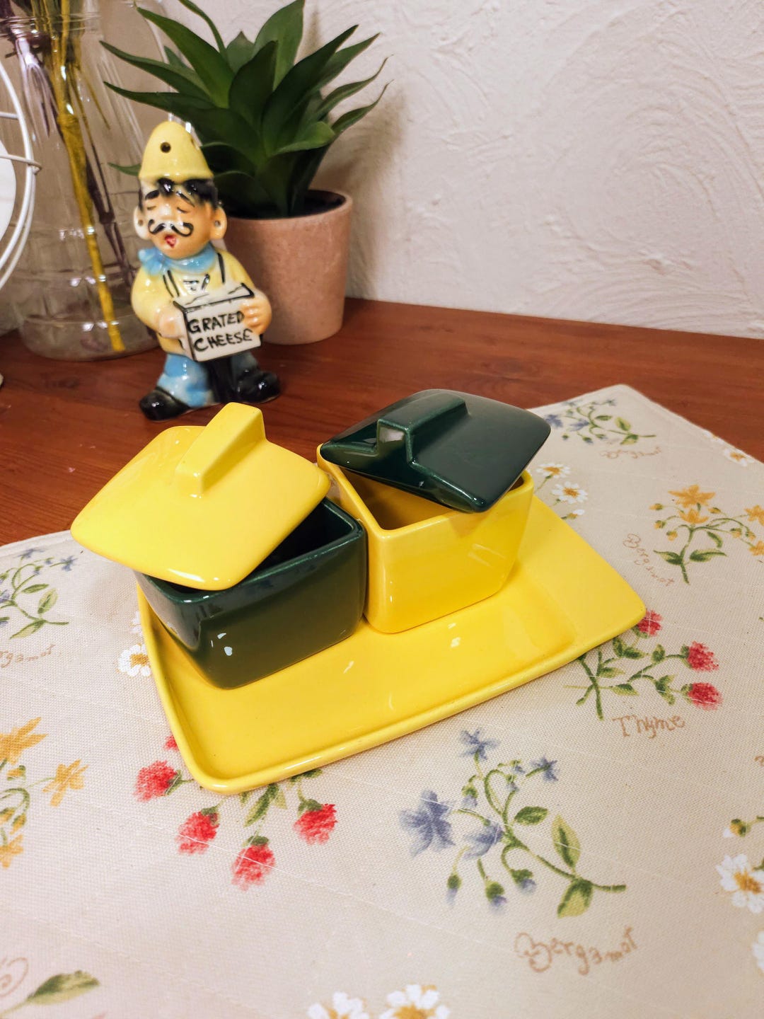 Vintage RARE Franciscan Ware Toastmaster Special Jam Green Yellow ...