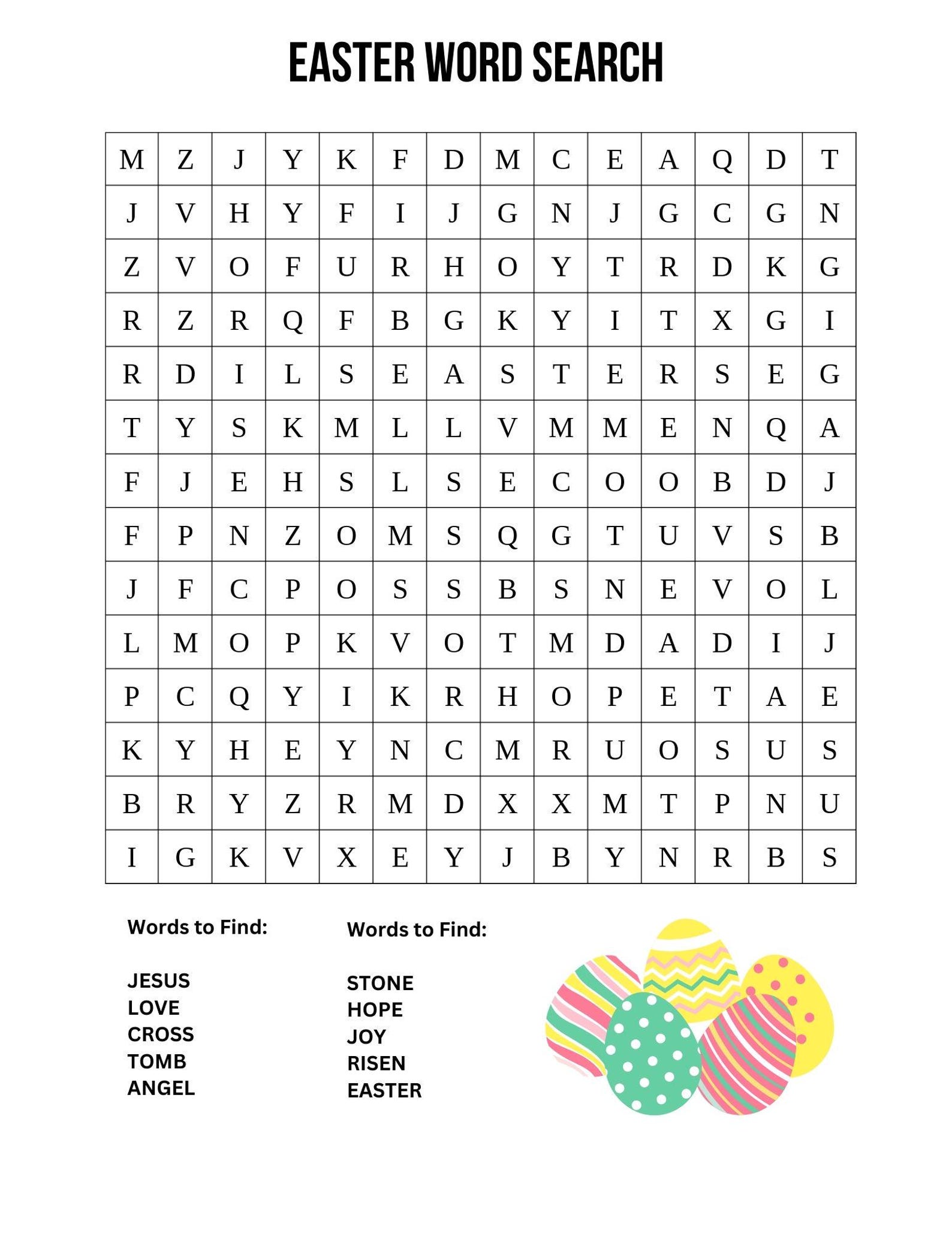 Christian Easter Activity Pack | Printable Bible Games, Coloring (PDF ...