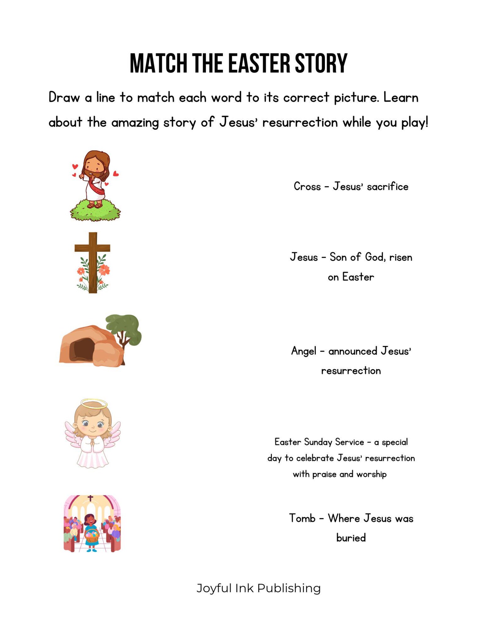Christian Easter Activity Pack | Printable Bible Games, Coloring (PDF ...