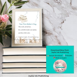 First Mother's Day Haiku Poem Printable I New Mom Gift I Baby Keepsake ...