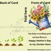 Garden Mom Mother's Day Card Printable I Floral Foldable Card for Plant ...