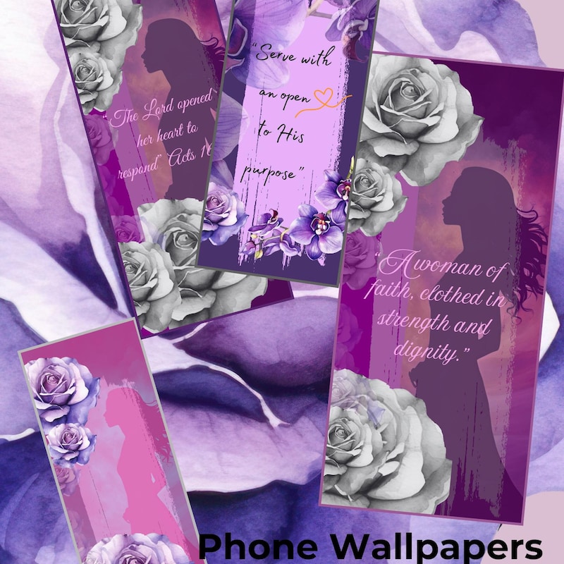 Purple Christian Wallpaper - Etsy