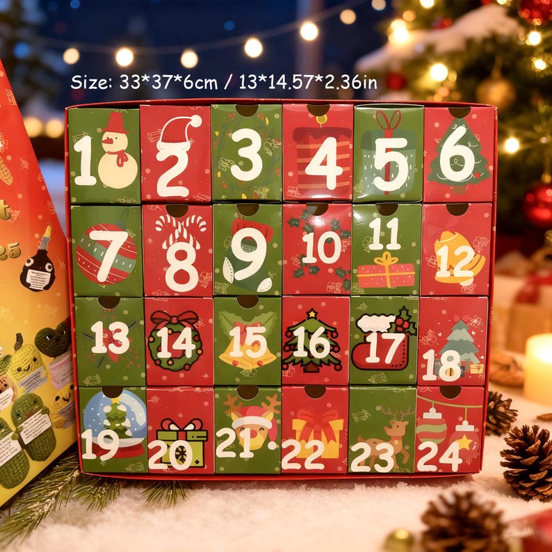 Emotional Support Advent Calendar 2025, Countdown to Christmas 24 Day ...