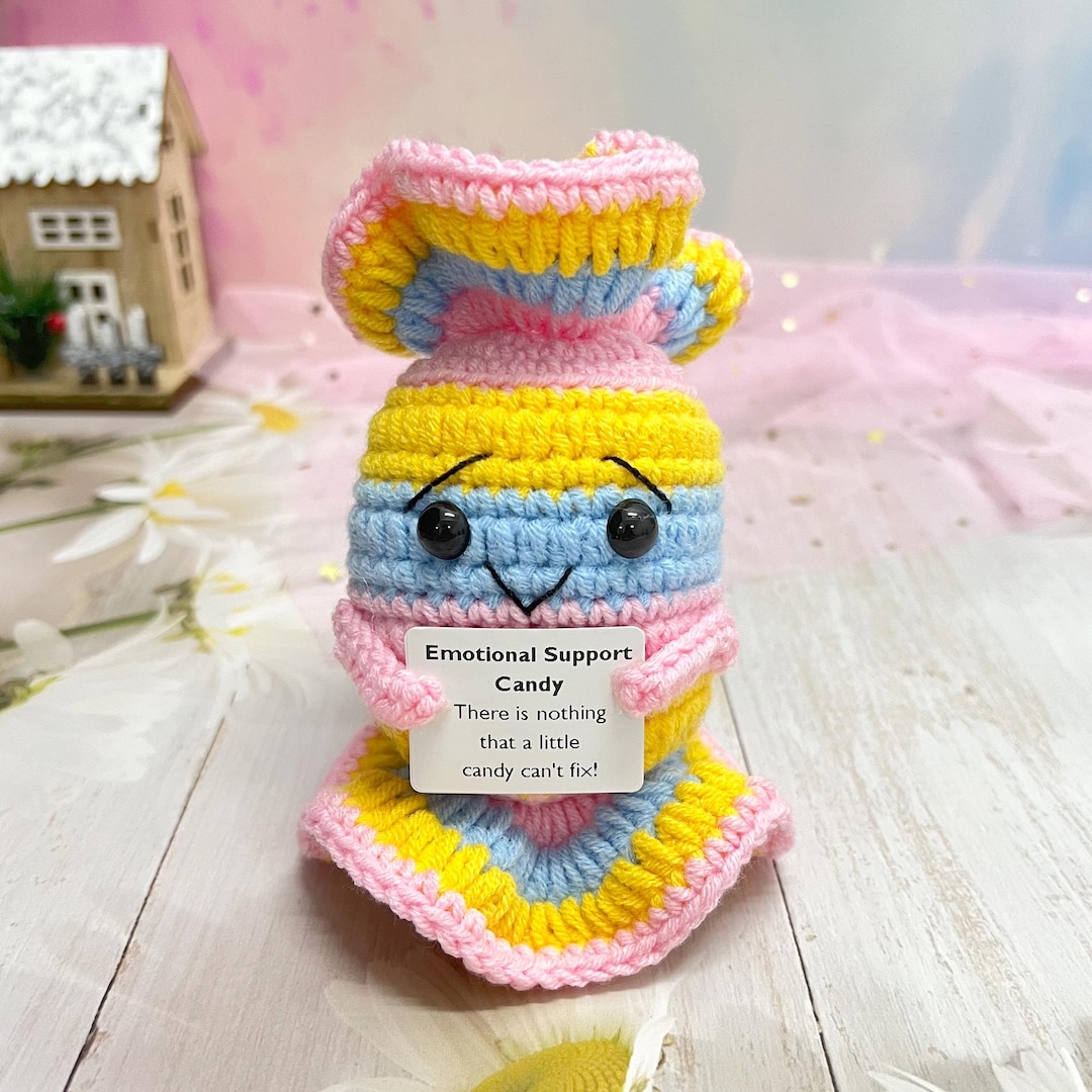 Crochet Colorful Candy Stuffed Toys,emotional Support Candy Gift,gifts ...