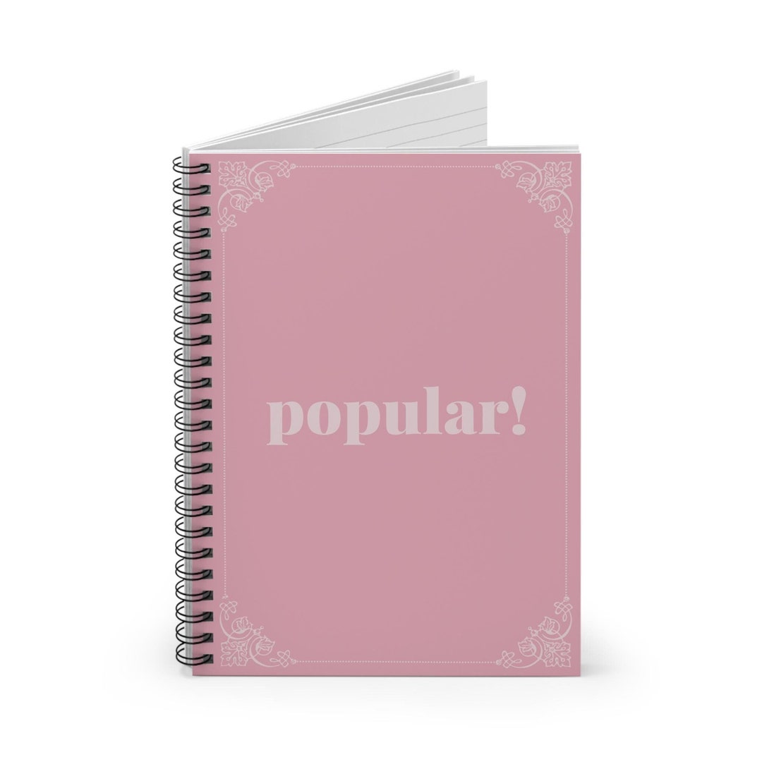 Popular Pink Wicked Notebook (spiral, Ruled Line), Wicked Journal ...