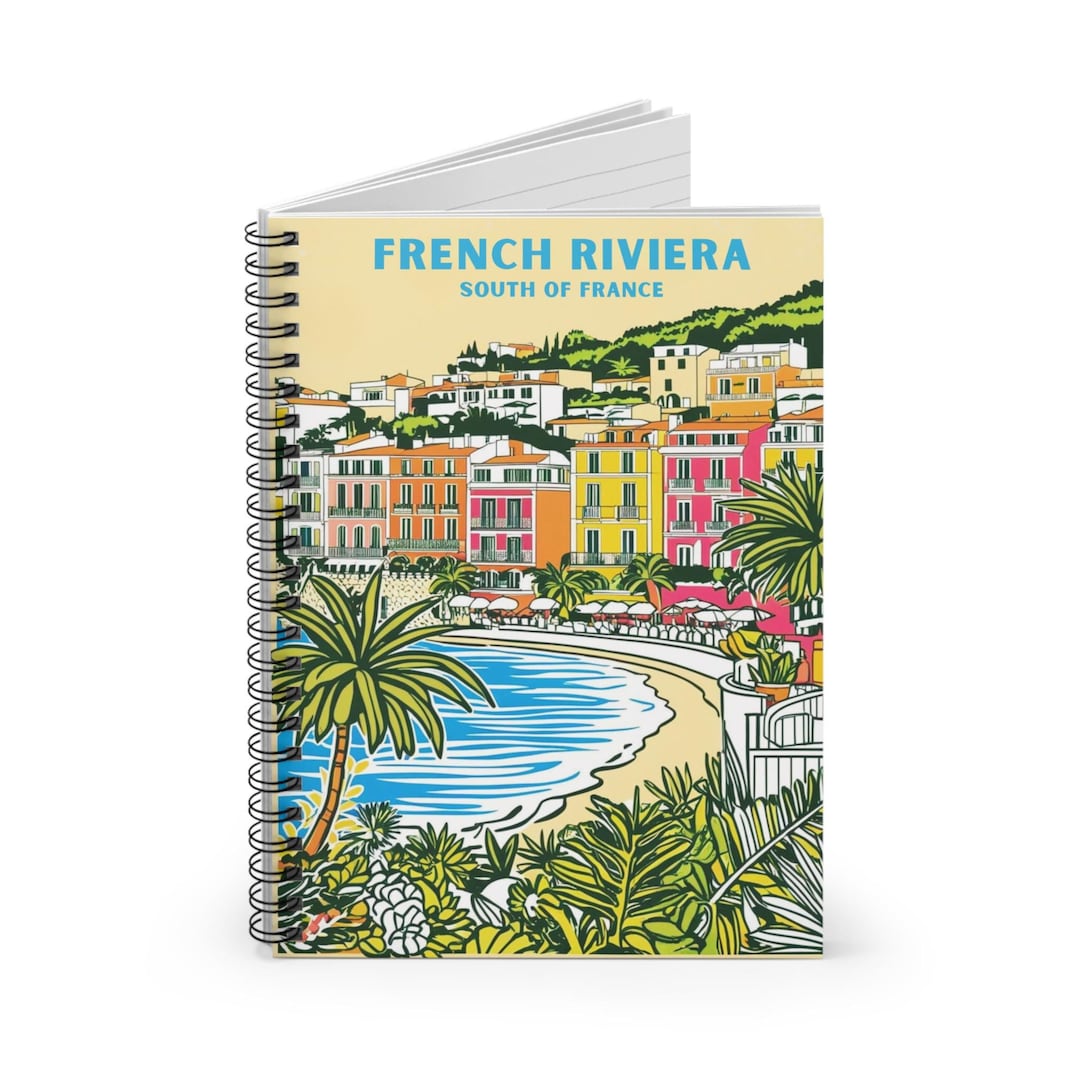 French Riviera, South of France (spiral Notebook, Ruled Line) Travel ...