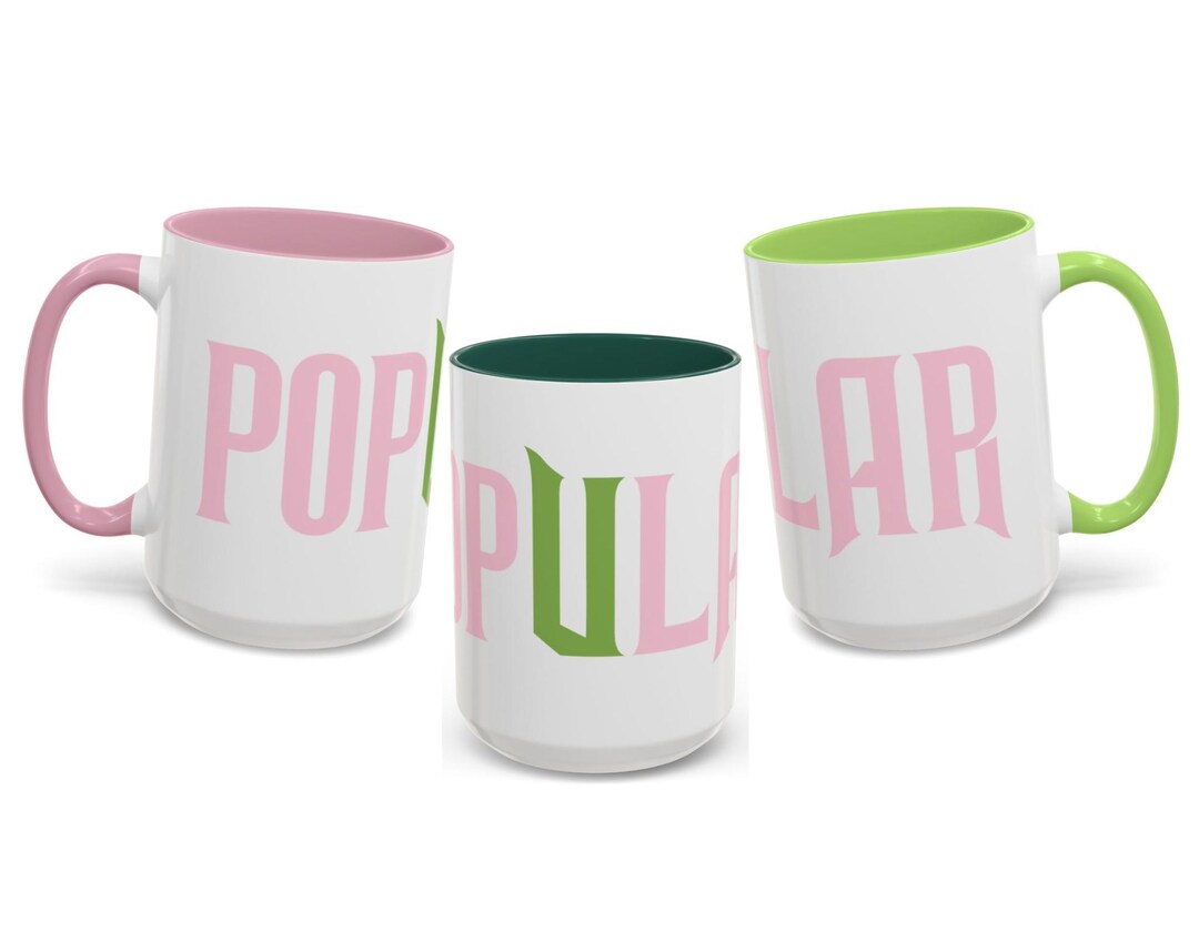 Popular, Wicked Inspired Colorful Mugs (11oz or 15oz - Light Green ...
