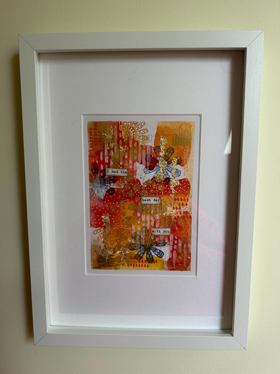 Taylor Swift Inspired Original Mixed Media Framed Art Piece With Lyric ...