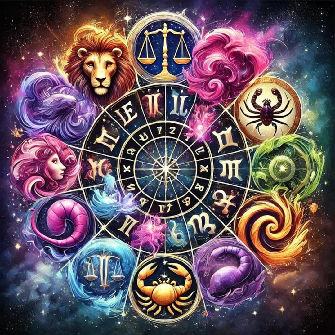 Zodiac Digital Art Print | Wall Art | AI Generated | AI Art | Digital ...