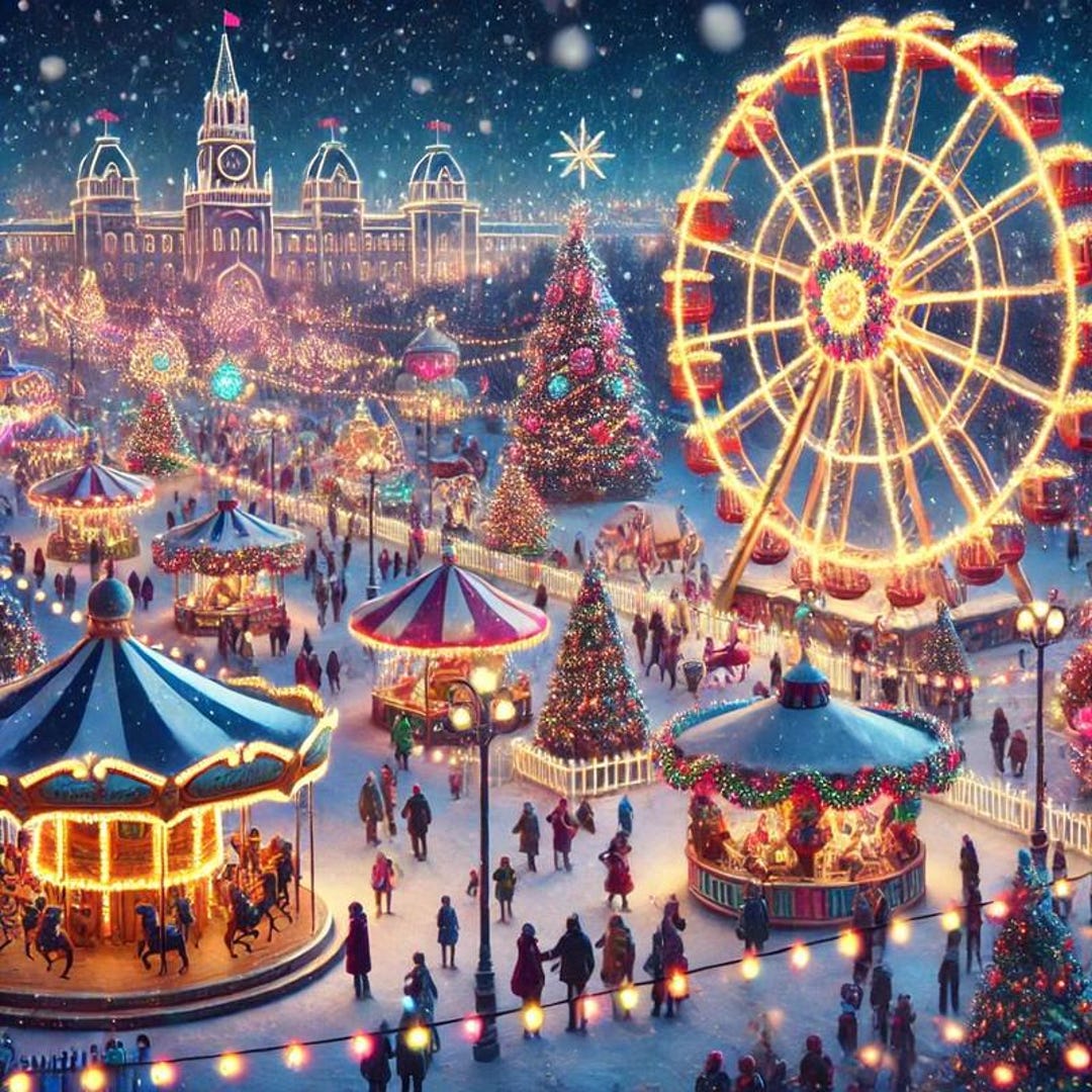 Xmas Fair | Digital Art Print | Wall Art | AI Generated | AI Art ...