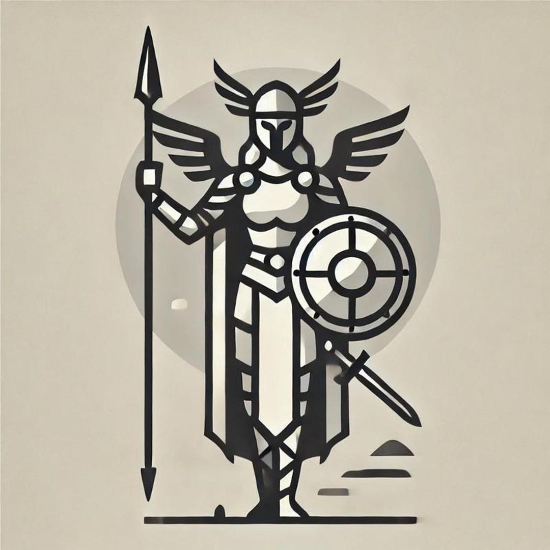 Valkyrie Simple | Digital Art Print | Wall Art | AI Generated | AI Art ...