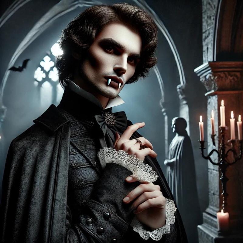 Vampire Gothic | Digital Art Print | Wall Art | AI Generated | AI Art ...