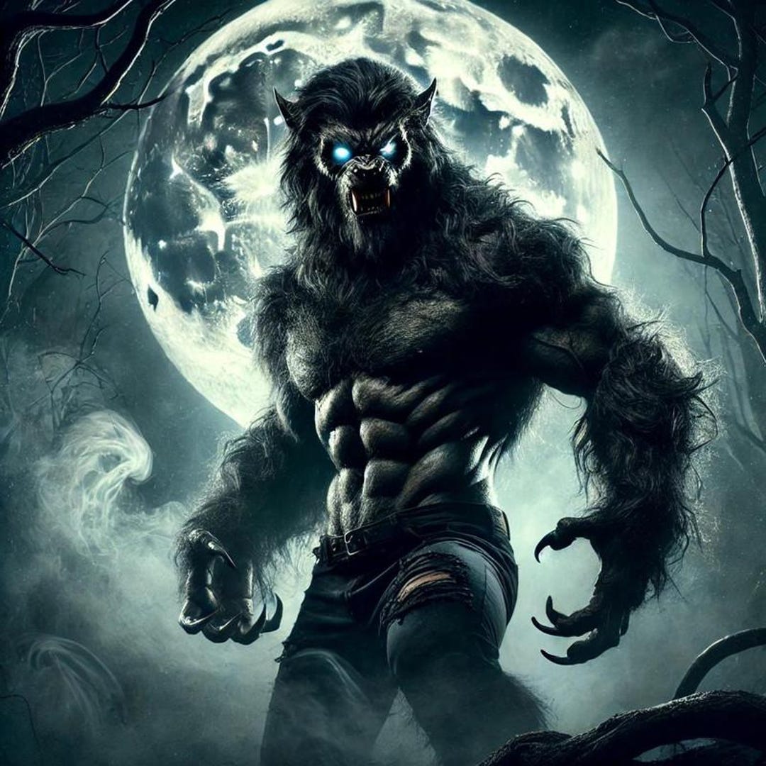Werewolf | Digital Art Print | Wall Art | AI Generated | AI Art ...