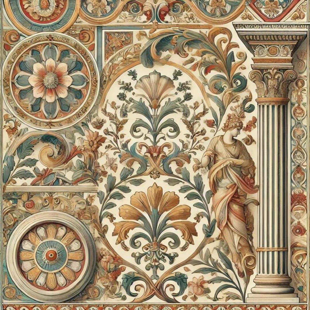 Classical Renaissance Floral Art - Etsy
