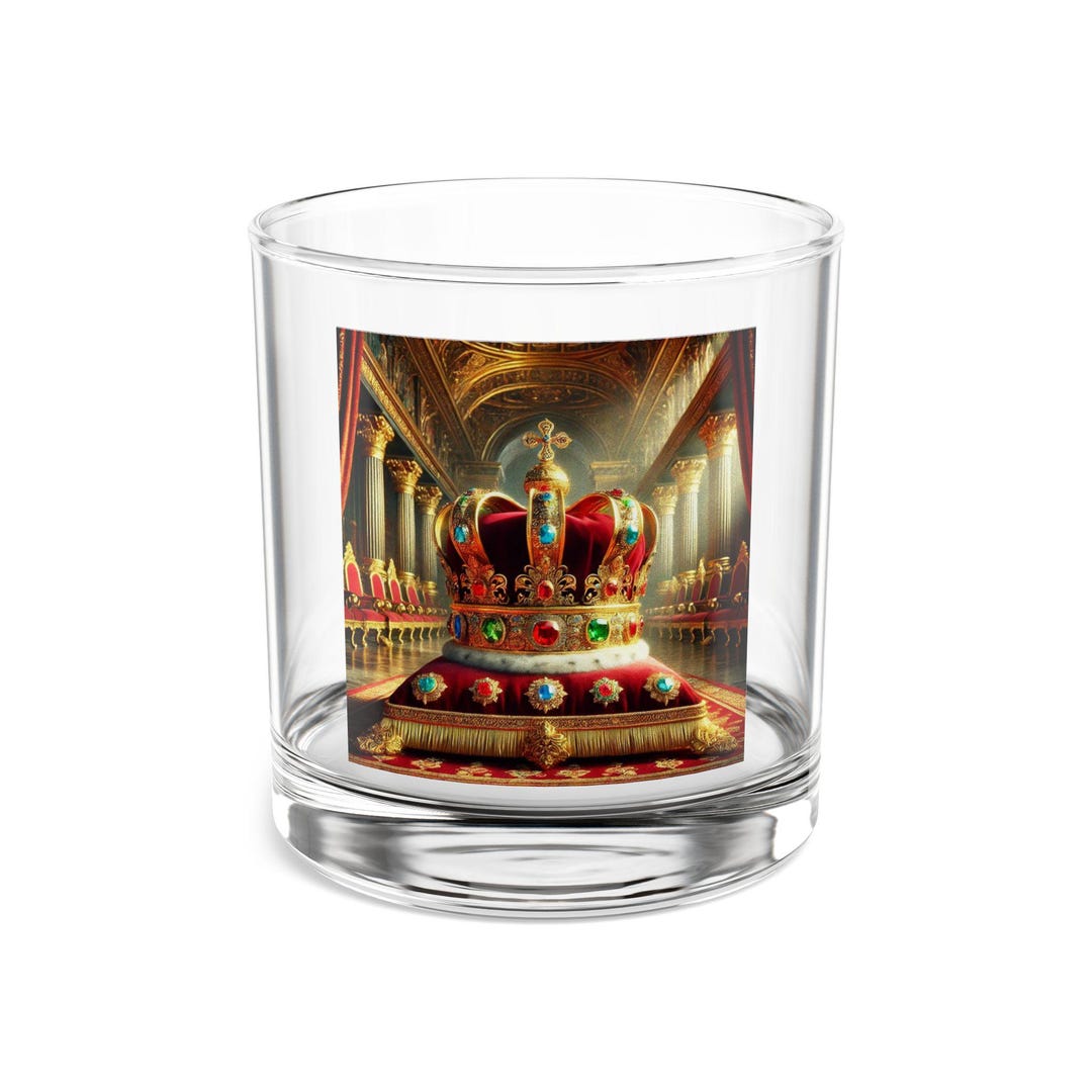 Royal Crown Rocks Glass Regal Barware for Whiskey, Bourbon and ...