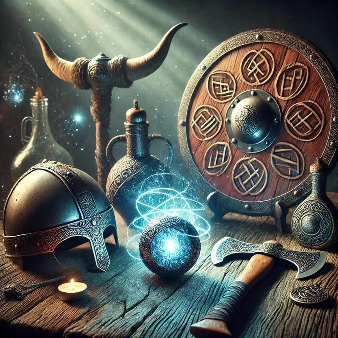 Viking Mystical Runes | Digital Art Print | Wall Art | AI Generated ...