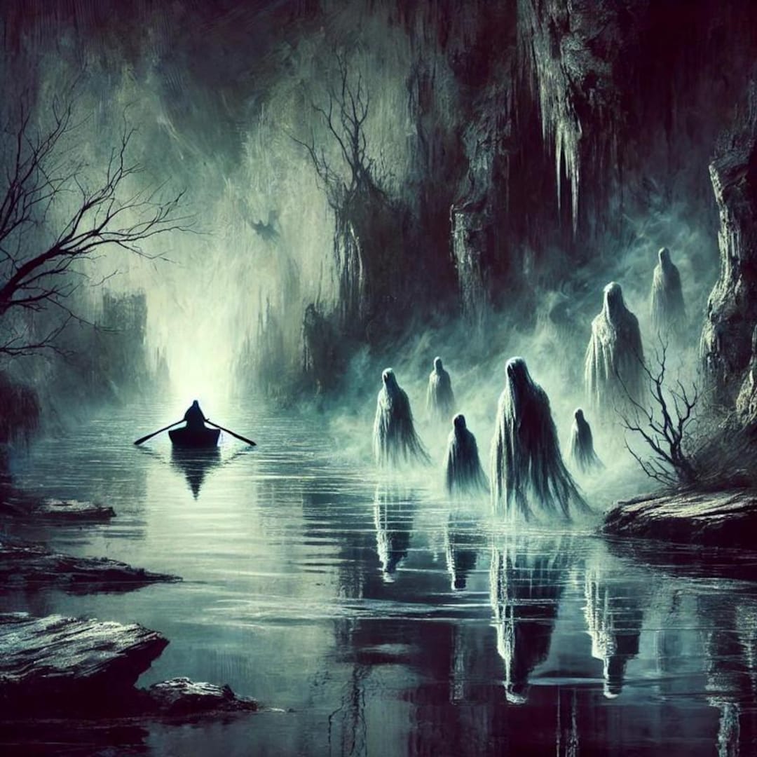 Crossing the River Styx Fantasy Art - Etsy