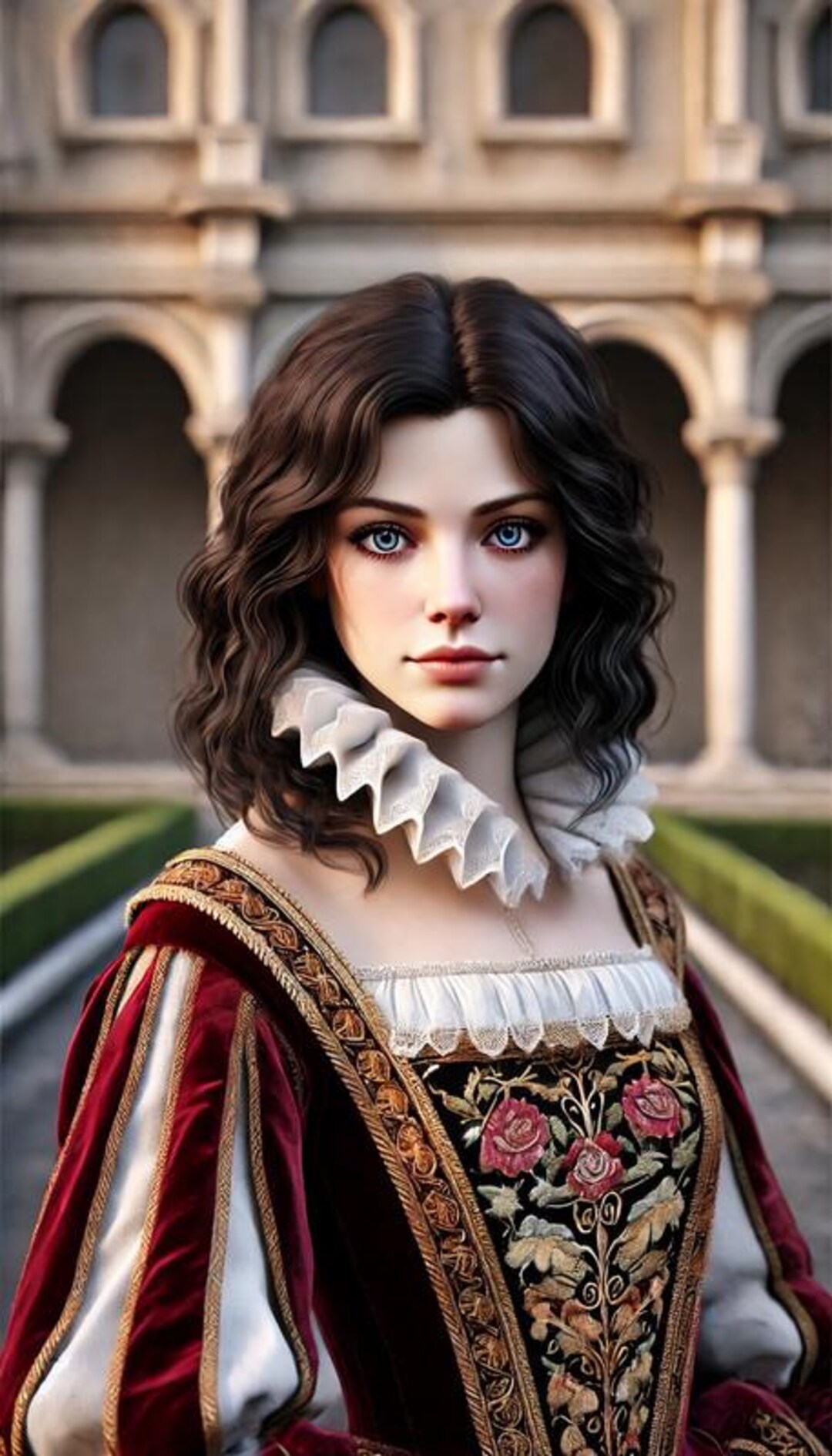 Elegant Renaissance Woman Art Digital Art Print Wall Art AI Generated ...