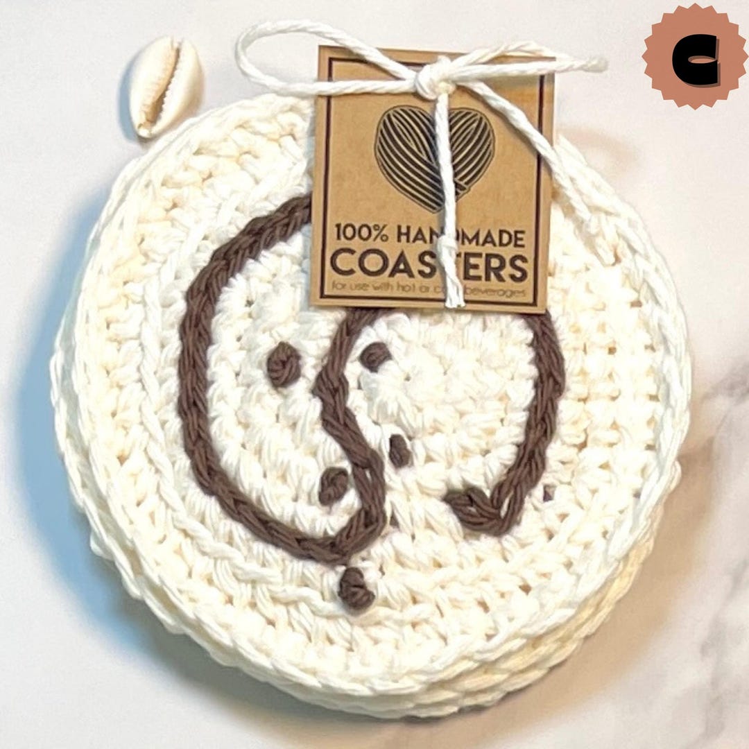 Handmade Cotton Mud Cloth Coaster Sets of 4 - Etsy