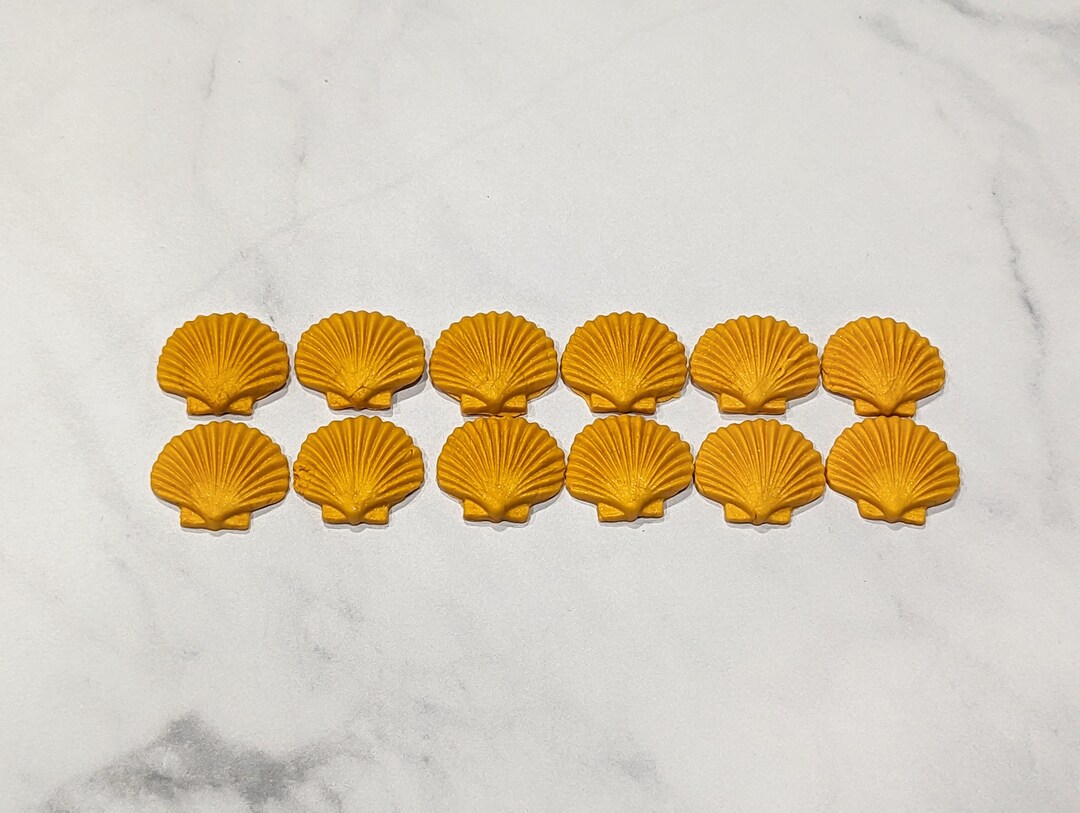 Elegant Edible Fondant Shells - Etsy