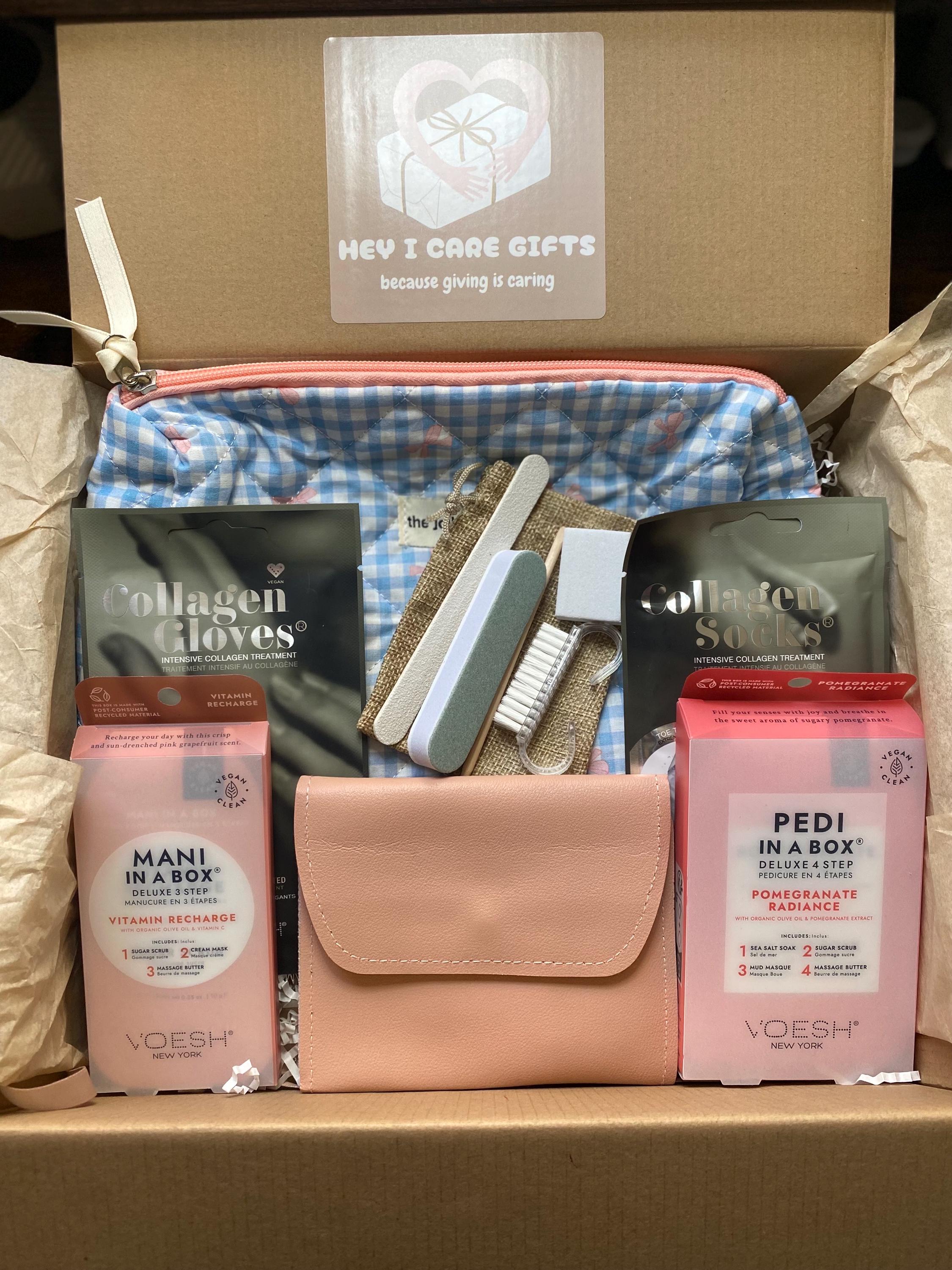 Mani Pedi Gift Set At-home Spa Day Nail Care Gift Box for Her Nail ...