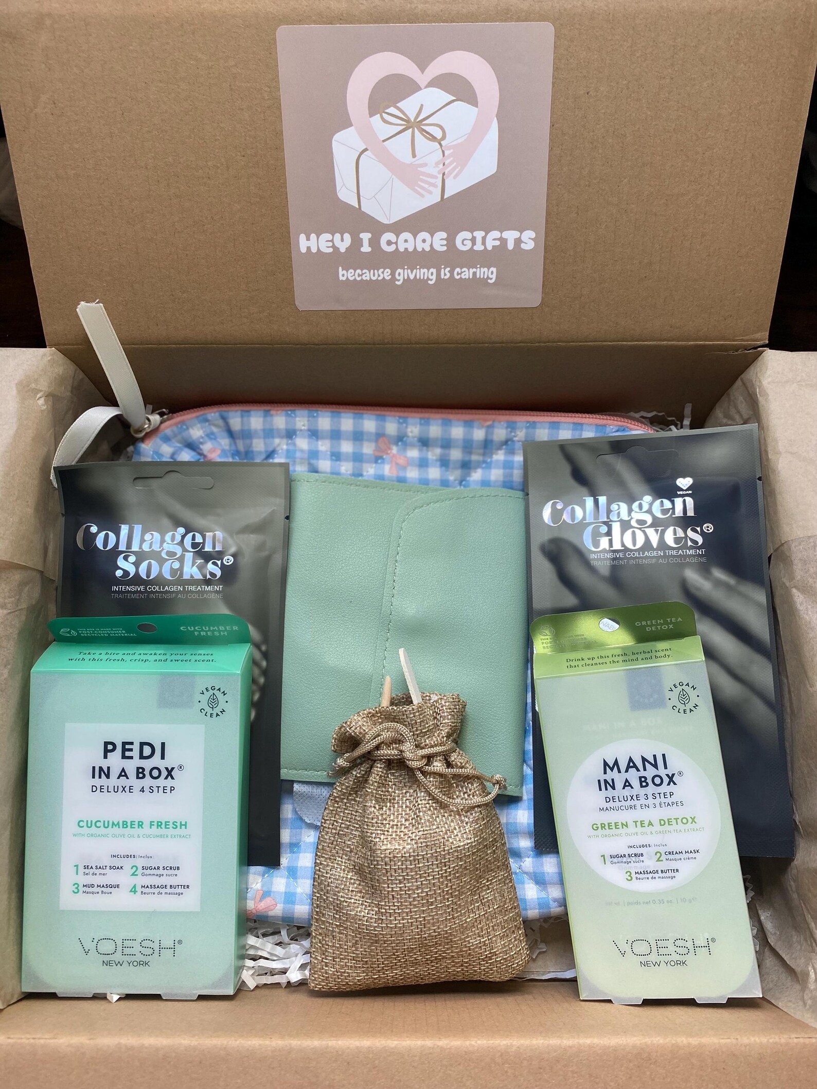 Mani Pedi Gift Set At-home Spa Day Nail Care Gift Box for Her Nail ...