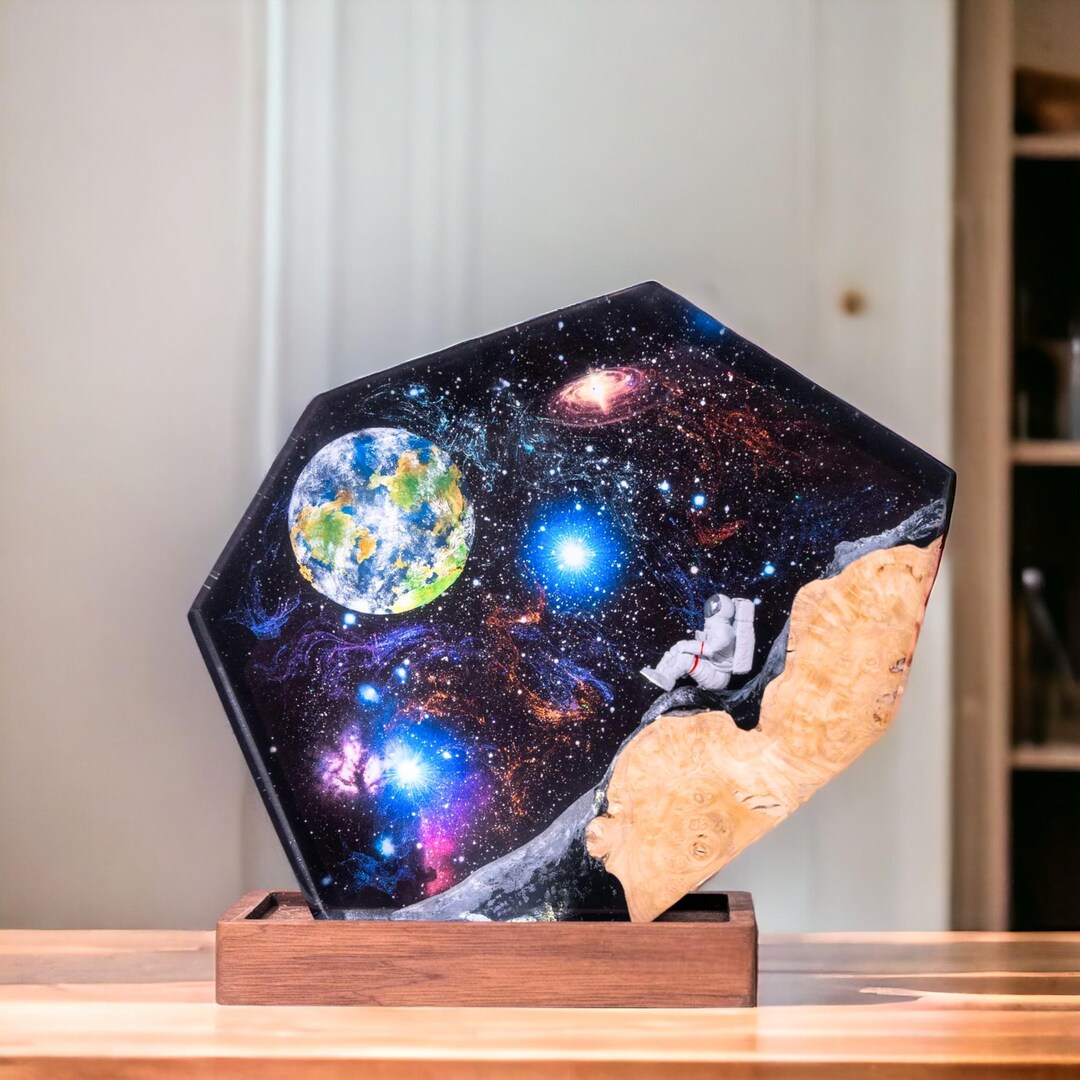 Interstellar Galaxy Epoxy Lamp, Custom Starwar Lamp, Space Night Lights ...
