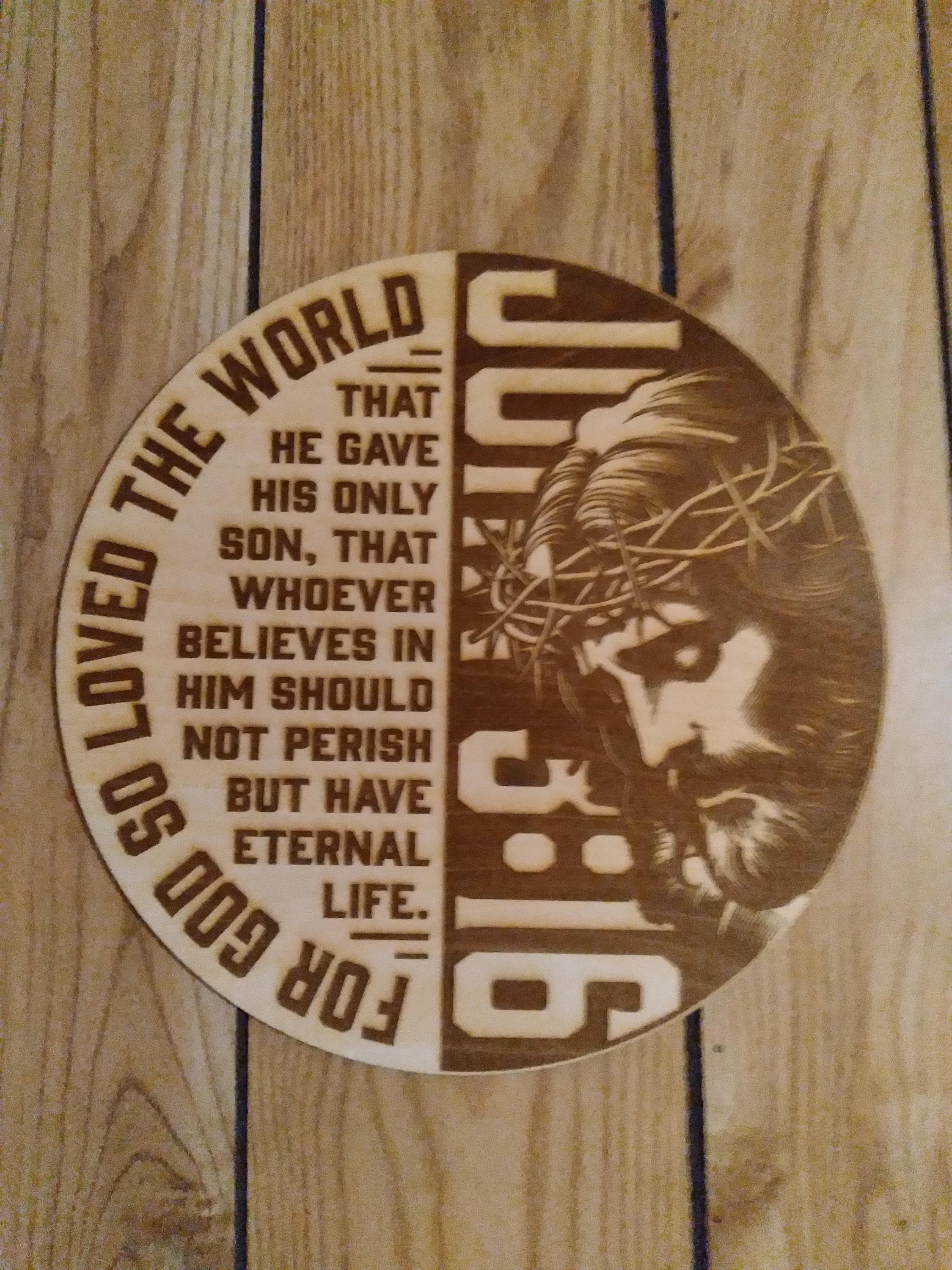 Laser Cut, Bible Verse, Jesus - Etsy