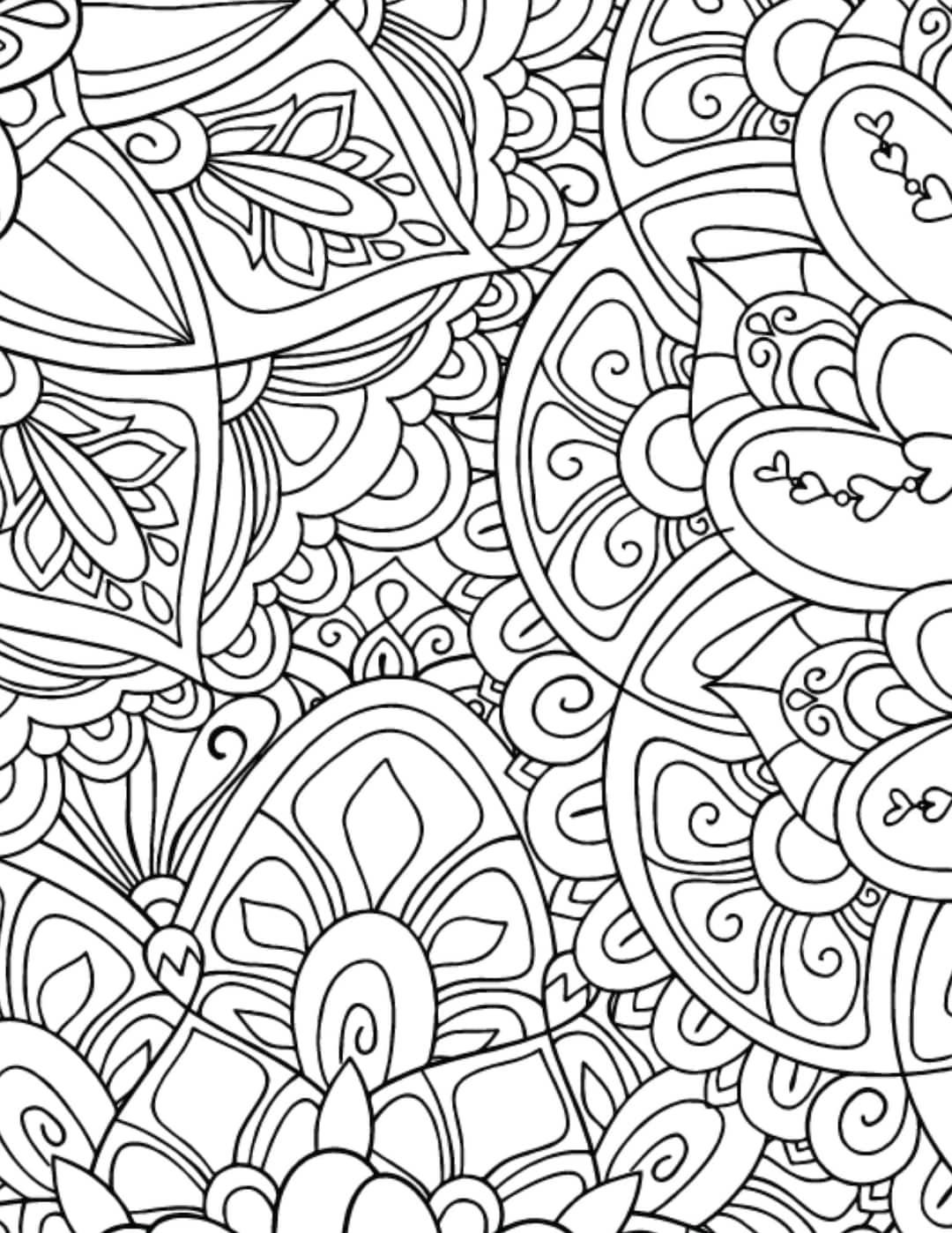 20 Mandala Coloring Pages - Etsy