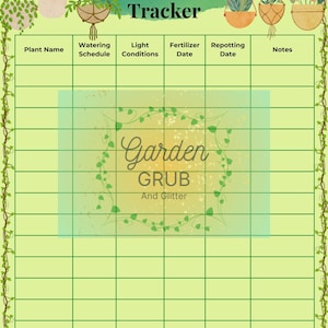 Plant Care Tracker | Printable + Fillable Versions Included ...