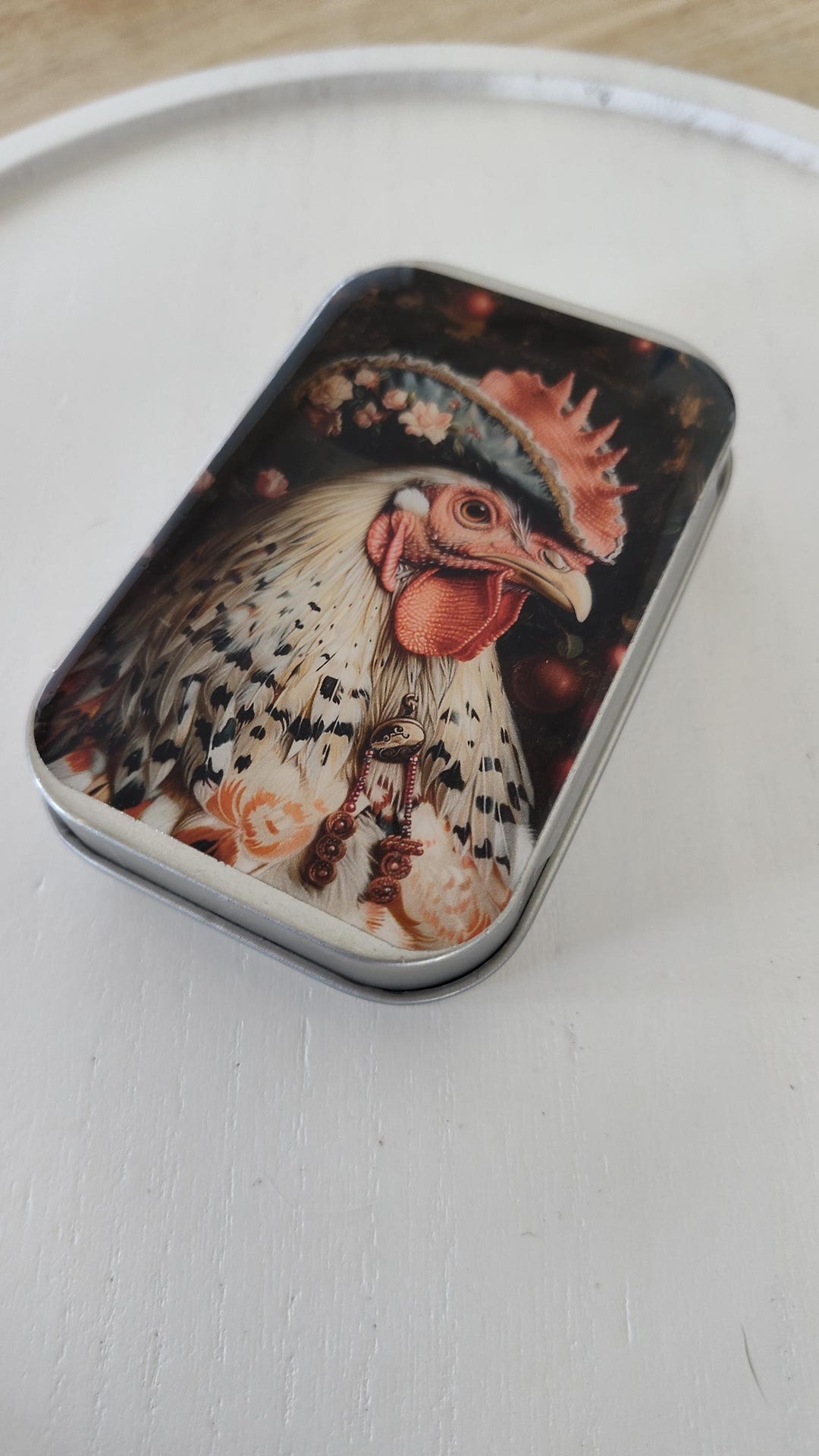Victorian Chicken Notions Tin: Sewing, Knitting, Pill Box - Etsy
