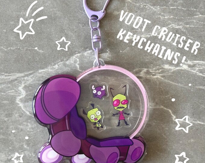 Invader Zim Voot Cruiser Shaker Keychain - Etsy