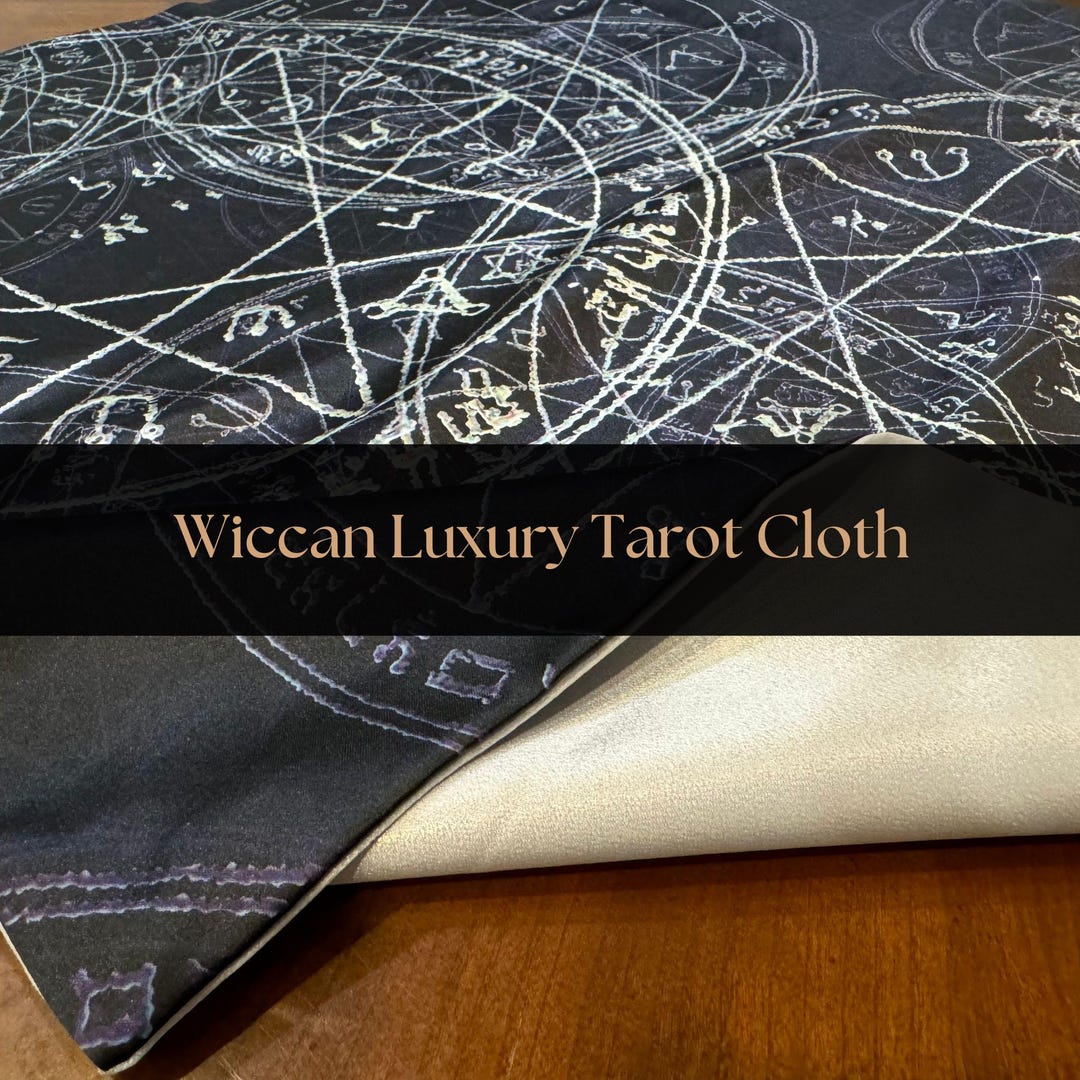 Wiccan Luxury Tarot Cloth 27.5 X 27.5 Inches 70 X 70 Cm - Etsy