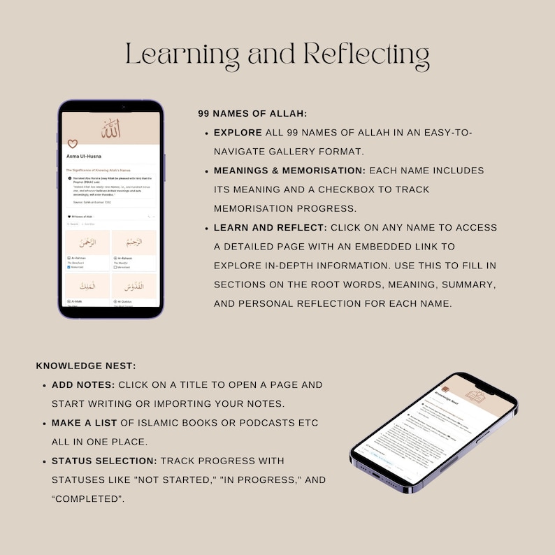 Islamic Notion Template, Muslim Planner, Deen & Dunya Productivity ...
