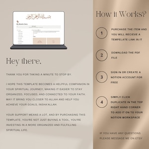 Islamic Notion Template, Muslim Planner, Deen & Dunya Productivity ...