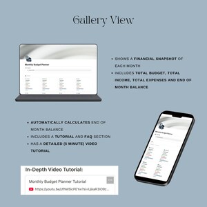Monthly Budget Planner 2025 | Digital Financial Tracker Expense ...