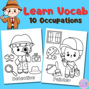 Career Coloring Pages, Career Day, Job Coloring Page, Occupation ...