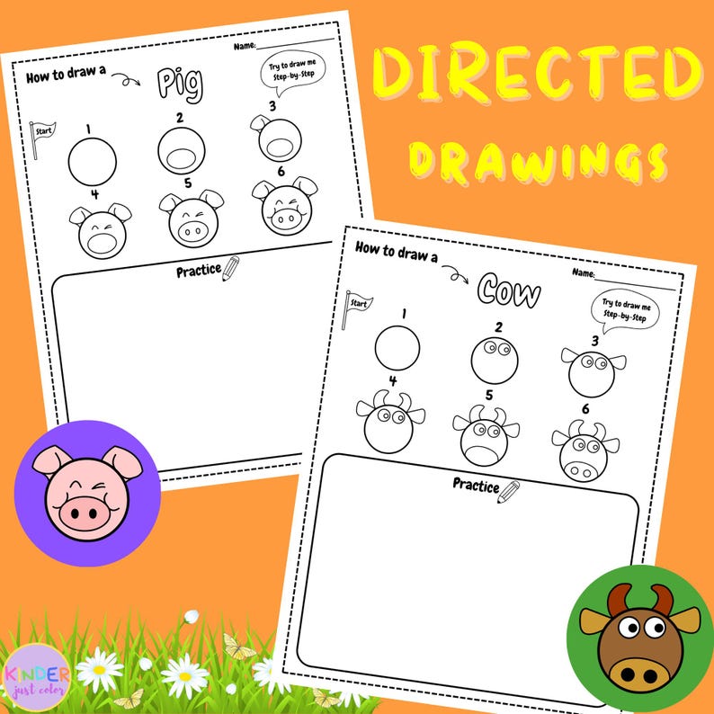 Learn How to Draw Animals, Easy Step-by-step Drawing, Practice Drawing ...