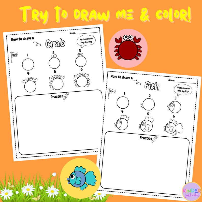 Learn How to Draw Animals, Easy Step-by-step Drawing, Practice Drawing ...