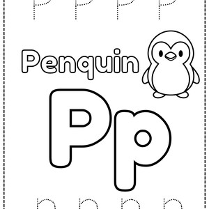 Alphabet Tracing & Coloring Pages, Upper Lower Case Letters ...