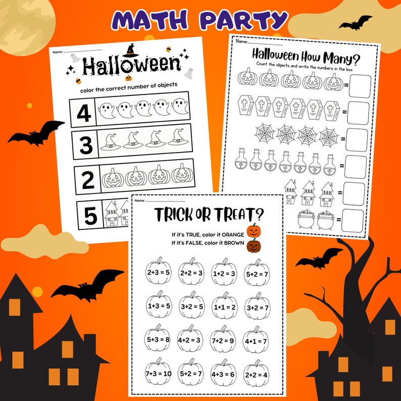 Halloween Activity for Kids Fun Maze Color by Number Tracing Coloring ...