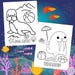 Sea Life Ocean Animal Coloring Pages, Marine Animal Coloring Sheet ...