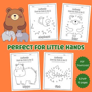 Dot-to-dot A-Z Worksheet, Connect-the-dots, Dot-to-dot Coloring Page ...