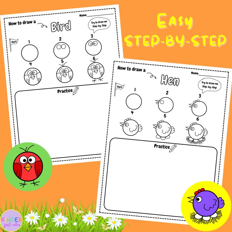 Learn How to Draw Animals, Easy Step-by-step Drawing, Practice Drawing ...